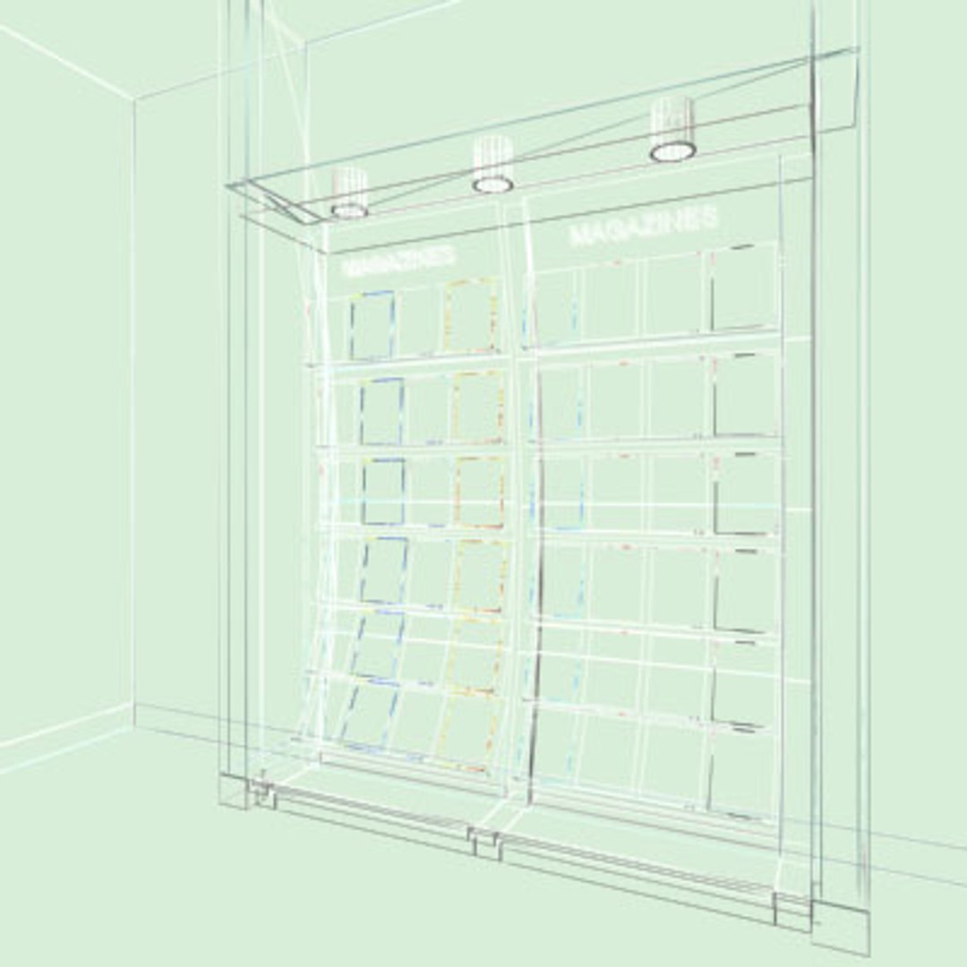 Magazine Rack 3d Model