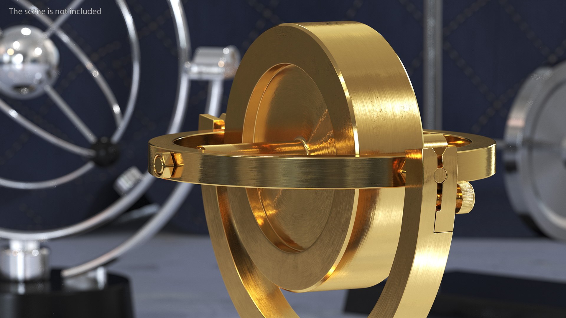Vintage Brass Lecture Gyroscope 3D Model - TurboSquid 1773078
