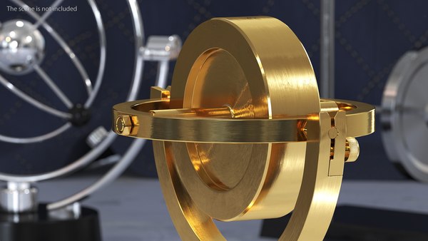 Vintage Brass Lecture Gyroscope 3D model - TurboSquid 1773078