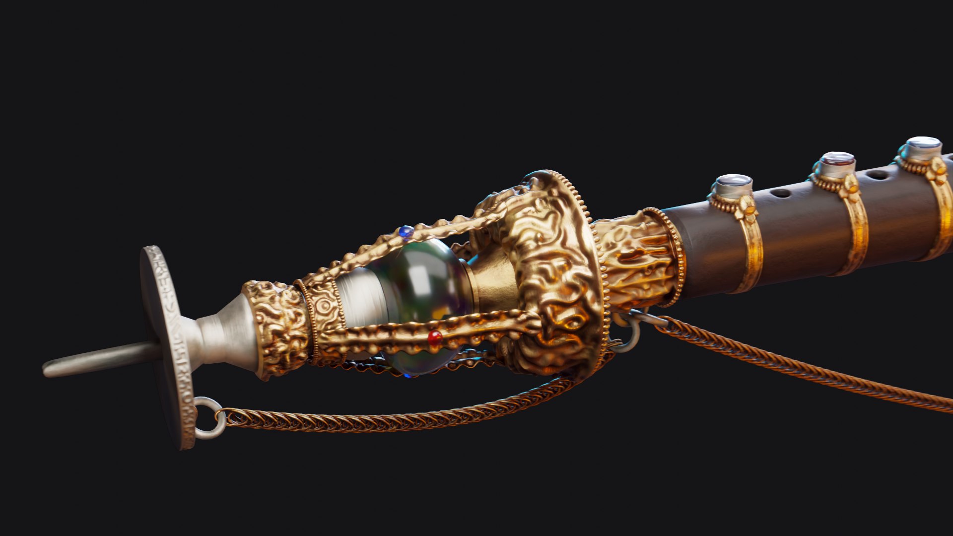 Gyaling Chinese Flute Instrument Model - TurboSquid 2387631