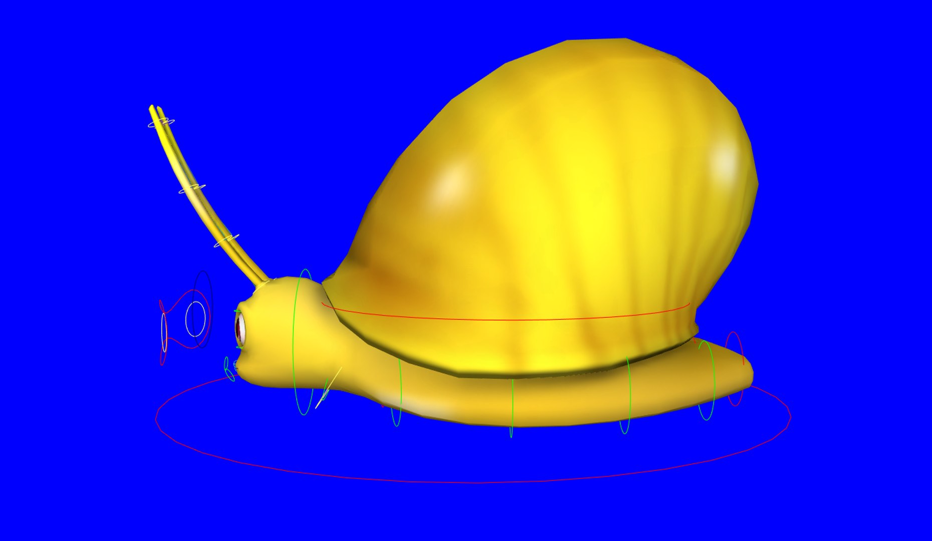3D Golden Apple Snail Toon - TurboSquid 1586177