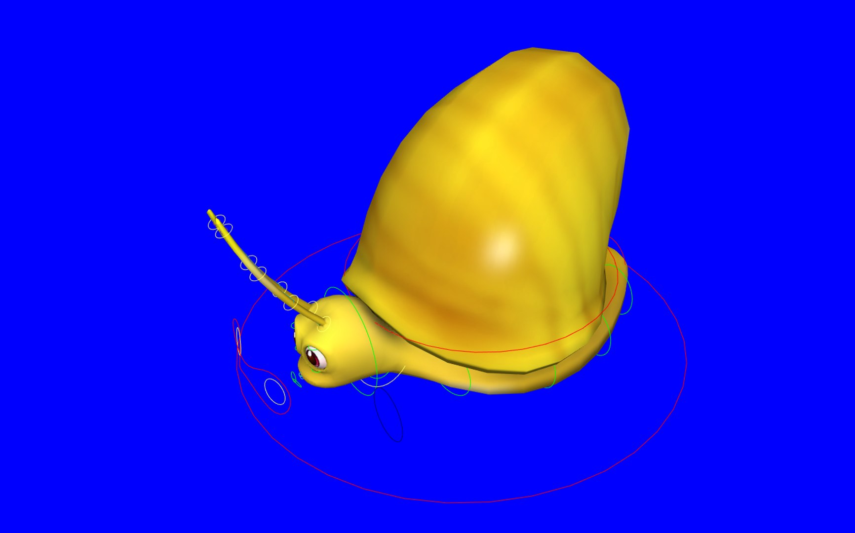3D Golden Apple Snail Toon - TurboSquid 1586177