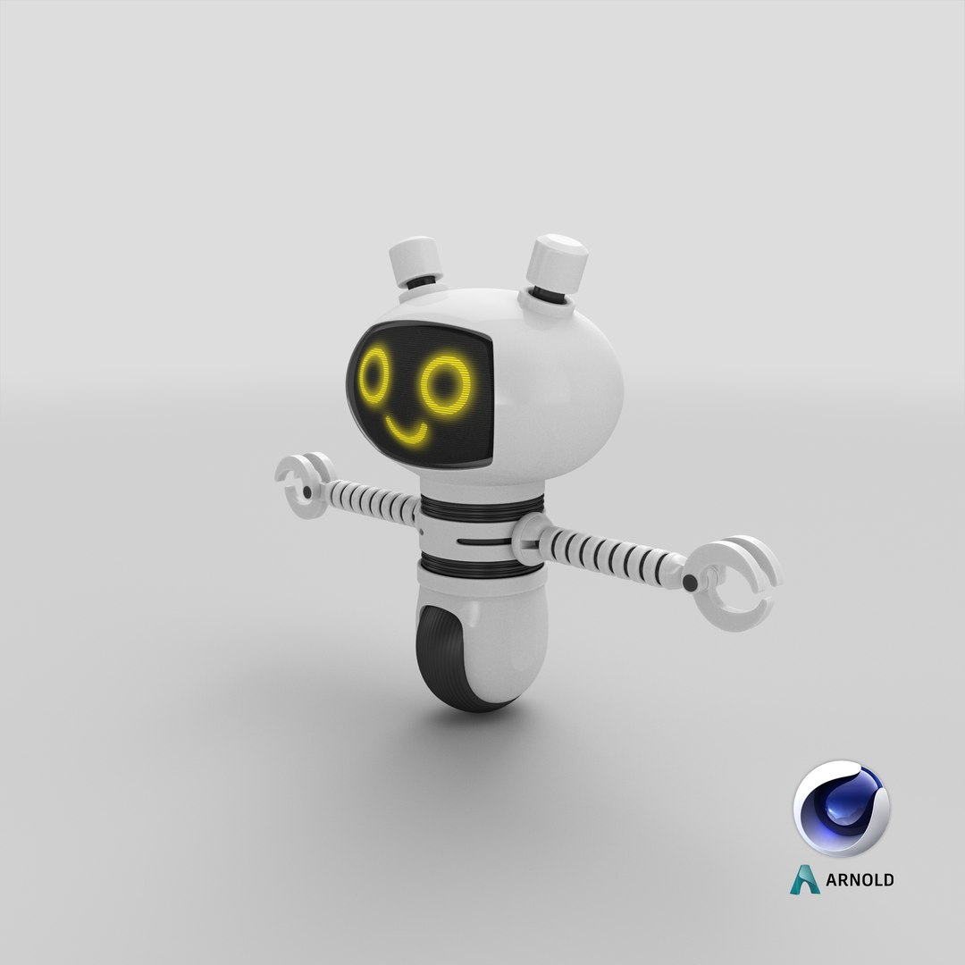 3D Cute Robot - TurboSquid 2047933