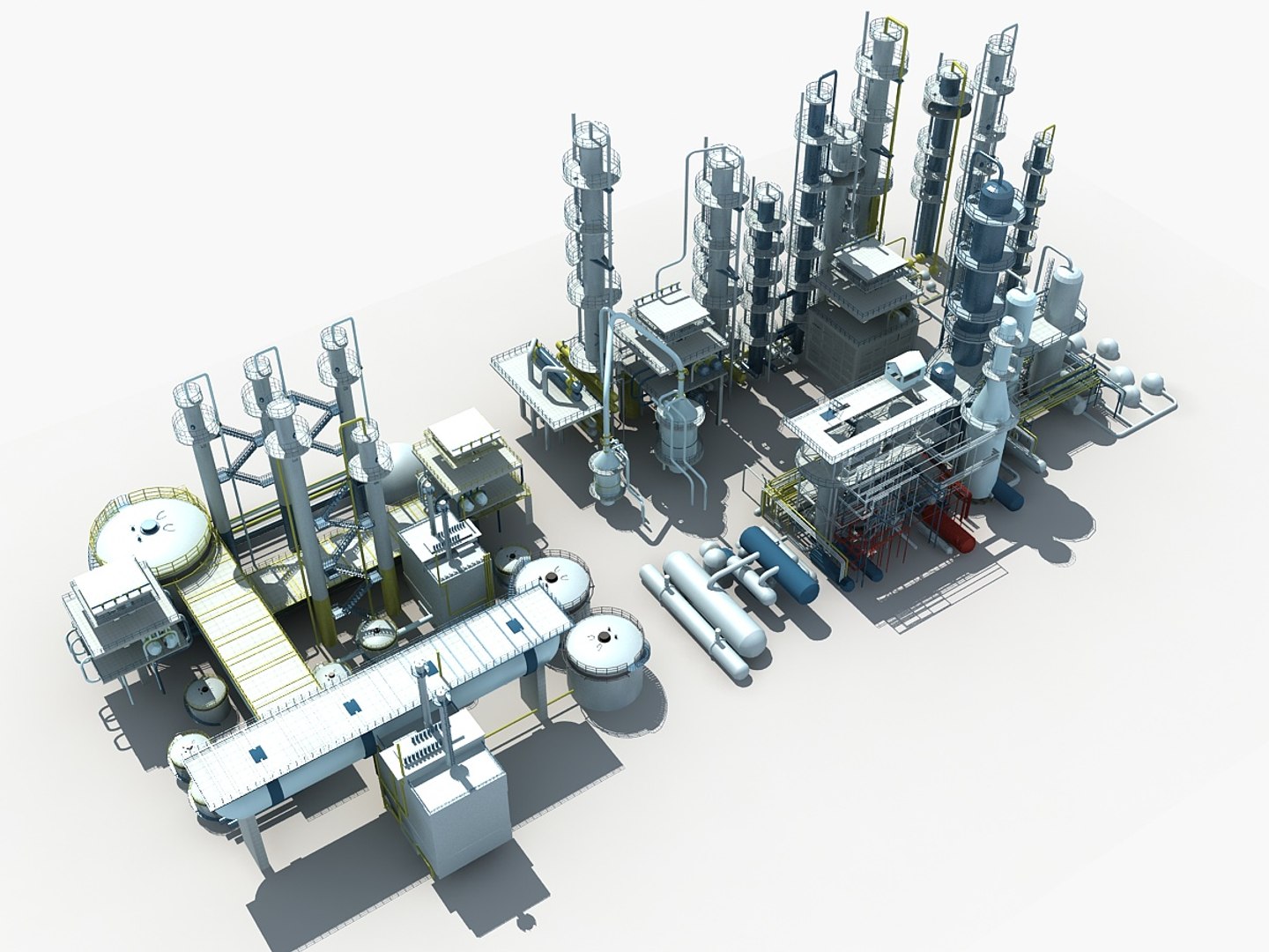 refinery unit 3d model