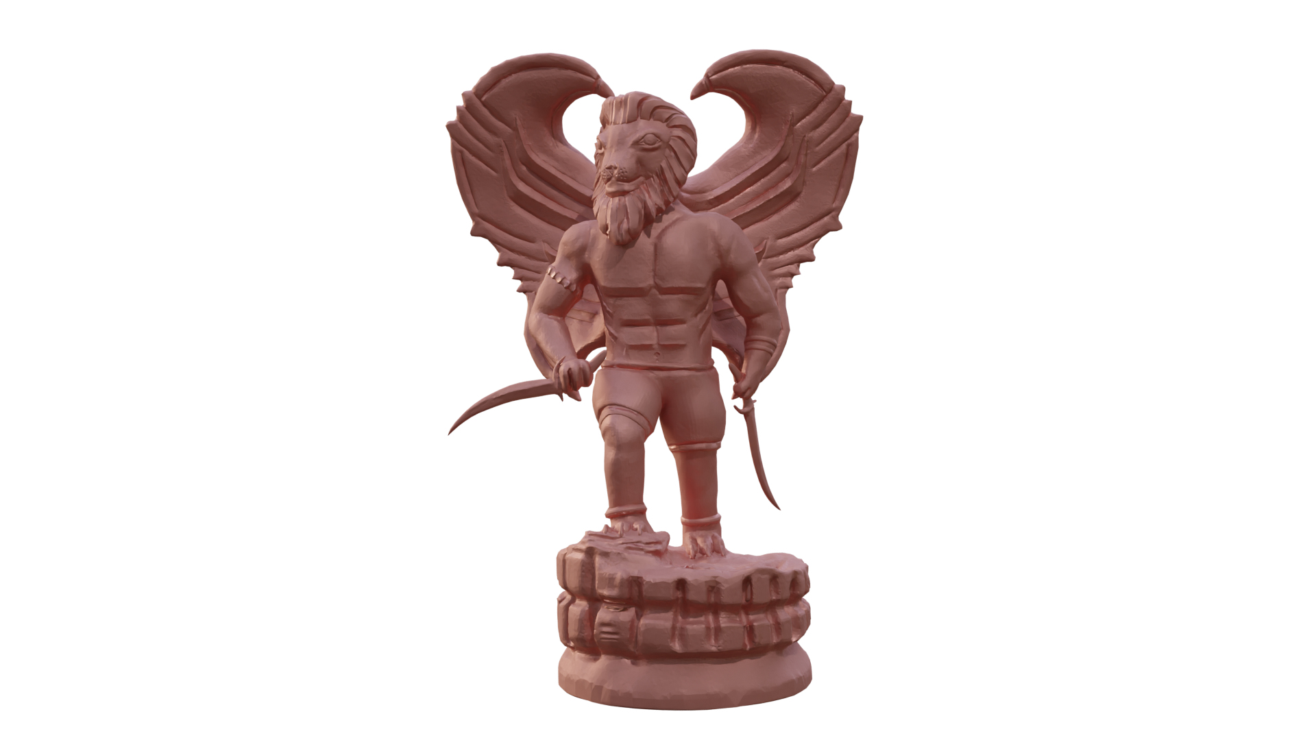 3D model Lion God Statue - TurboSquid 1963284