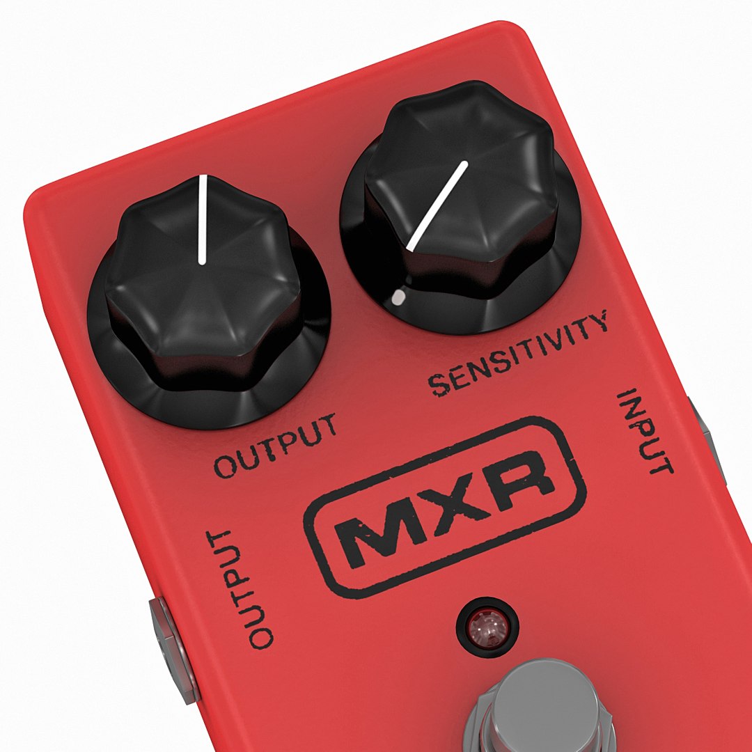 3d Model Guitar Compressor Mxr Dyna