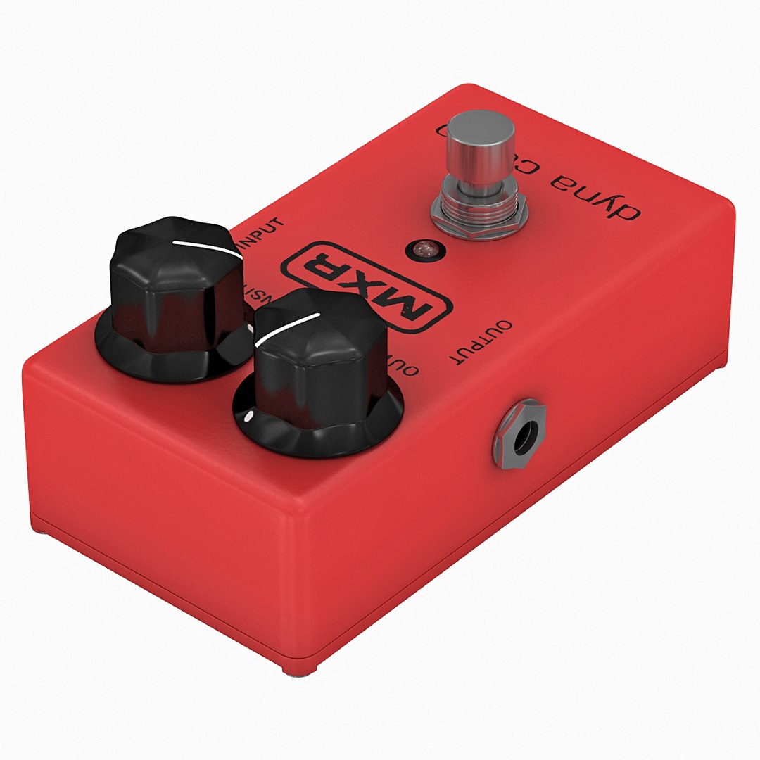 3d Model Guitar Compressor Mxr Dyna