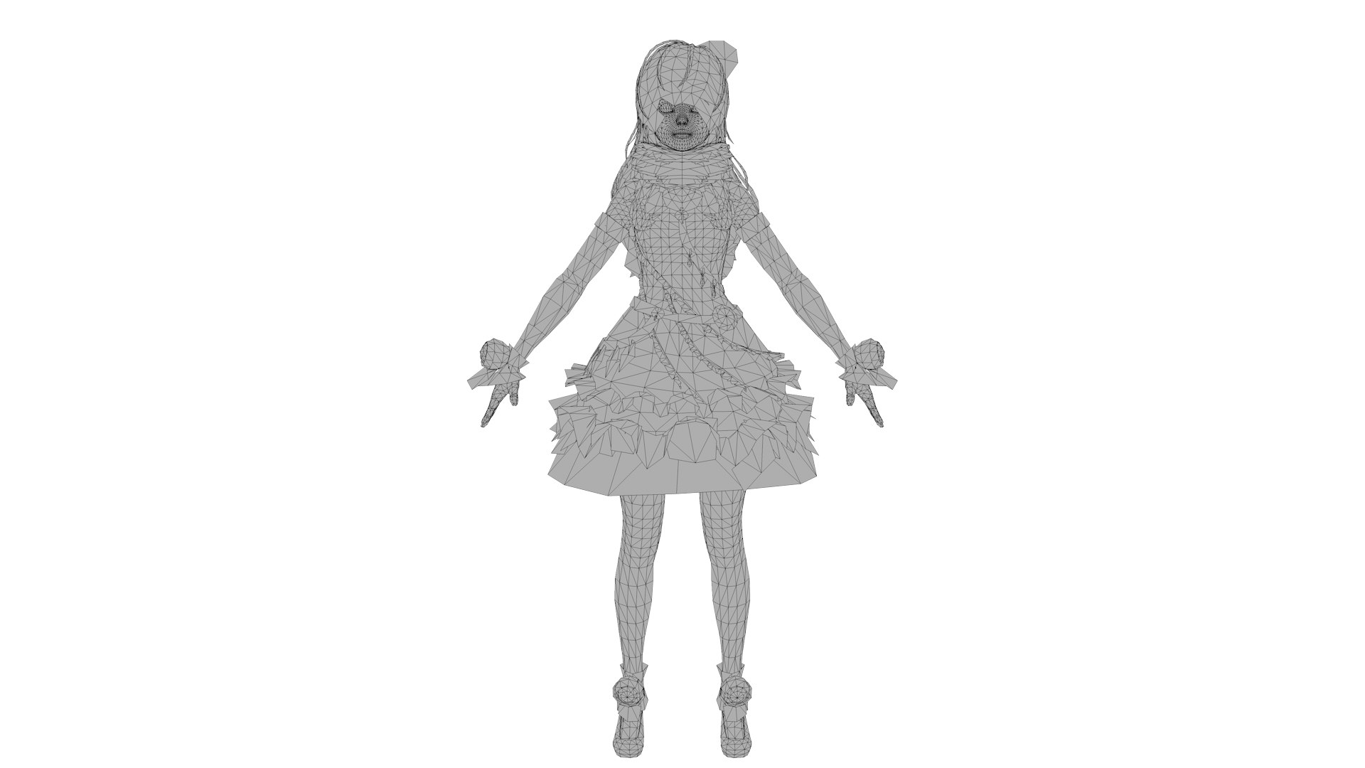 3D Gothic Fantasy Doll 3D Model - TurboSquid 2378465