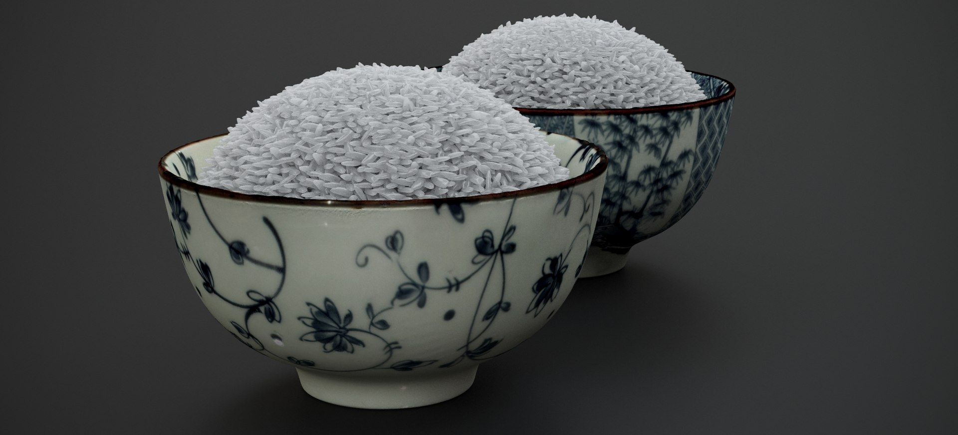 JANPANESE 10 OZ RICE BOWL WITH RICE 2024 3D Model - TurboSquid 2245542