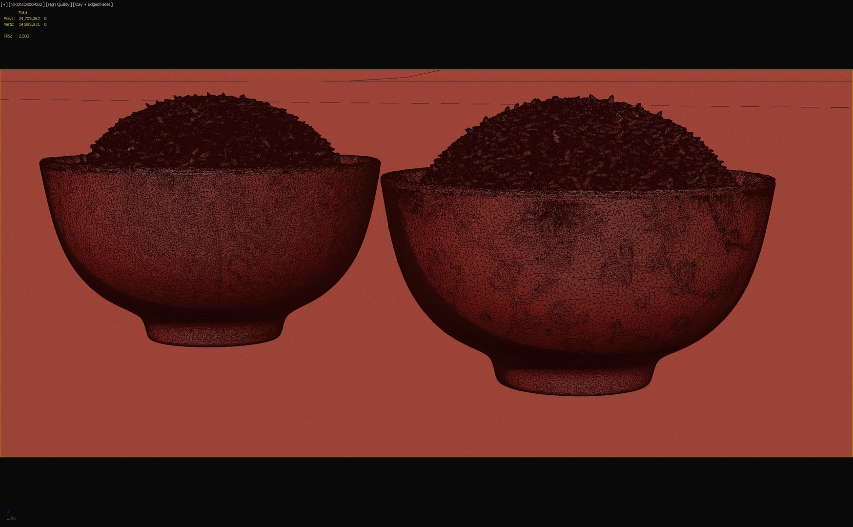 JANPANESE 10 OZ RICE BOWL WITH RICE 2024 3D Model - TurboSquid 2245542