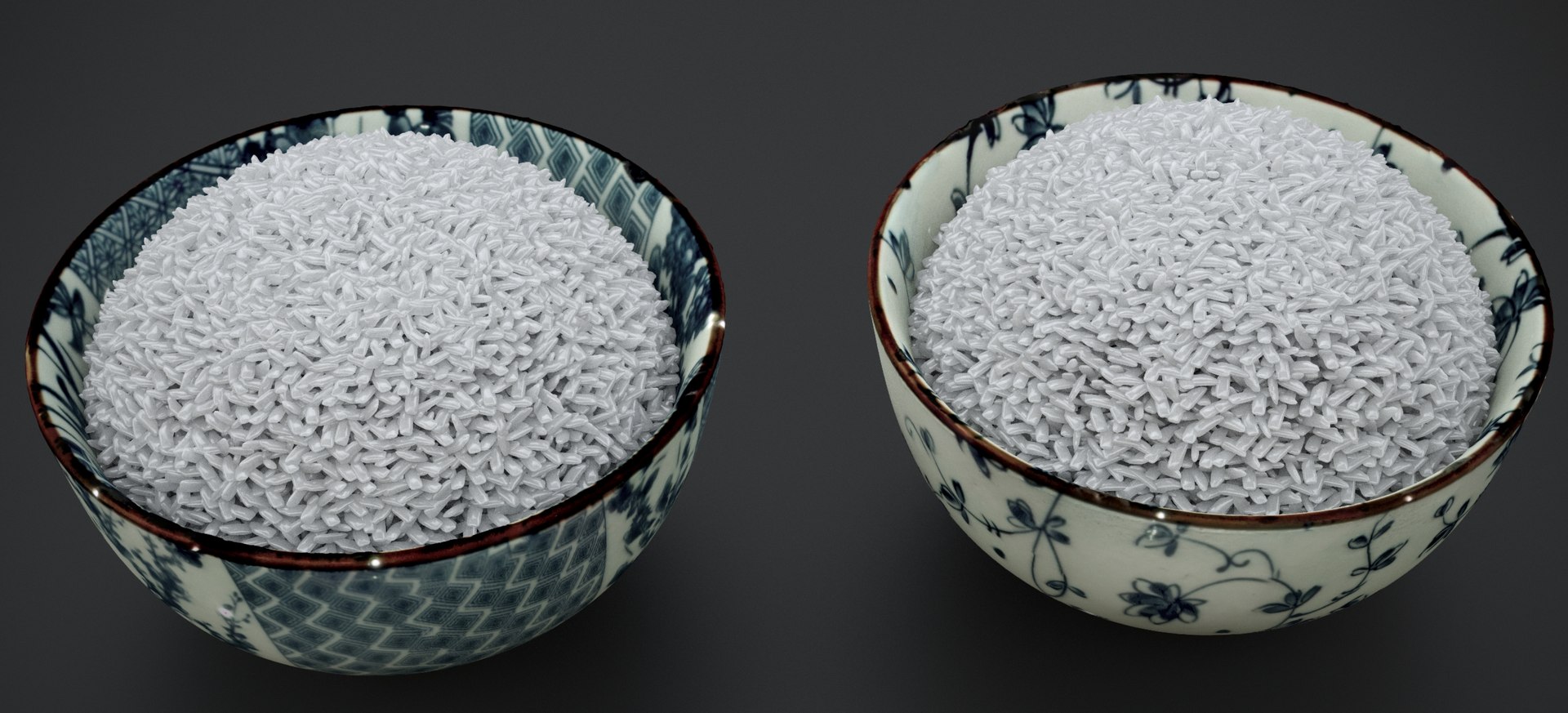 JANPANESE 10 OZ RICE BOWL WITH RICE 2024 3D Model - TurboSquid 2245542