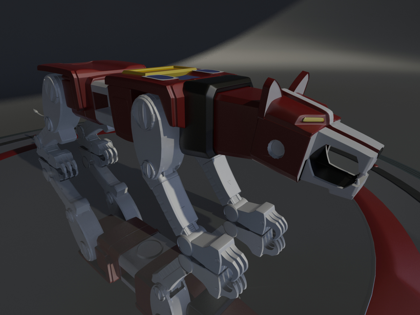 Red lion voltron model - TurboSquid 1331588