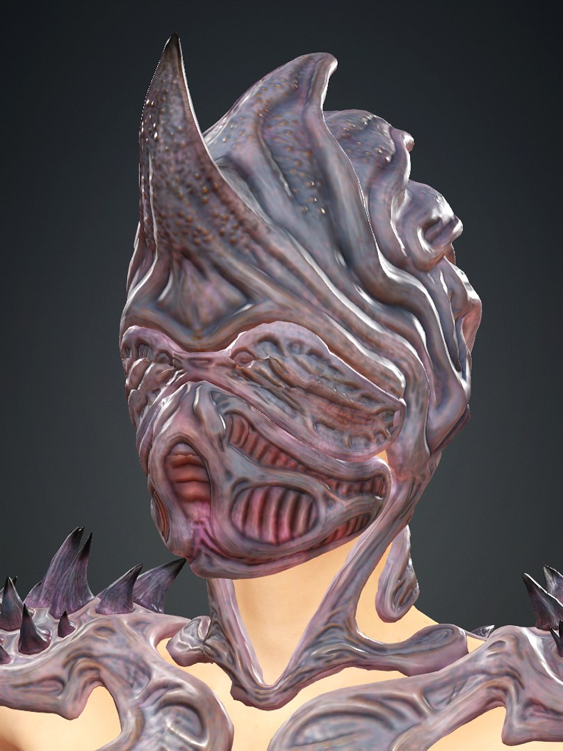 Realistic Rigged Monster Female Character 3D Model - TurboSquid 2131712