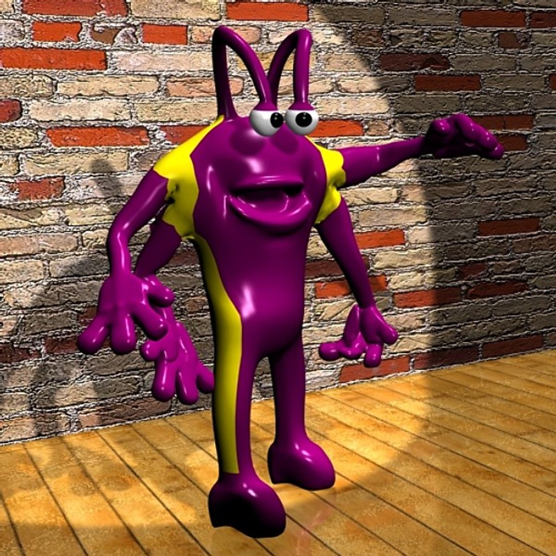 stan monster character 3d model