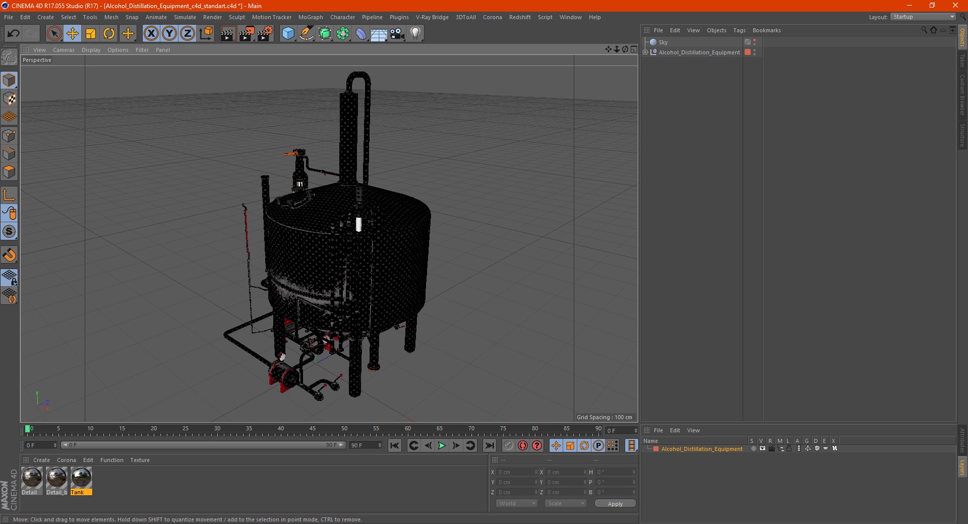 3D alcohol distillation equipment - TurboSquid 1633875