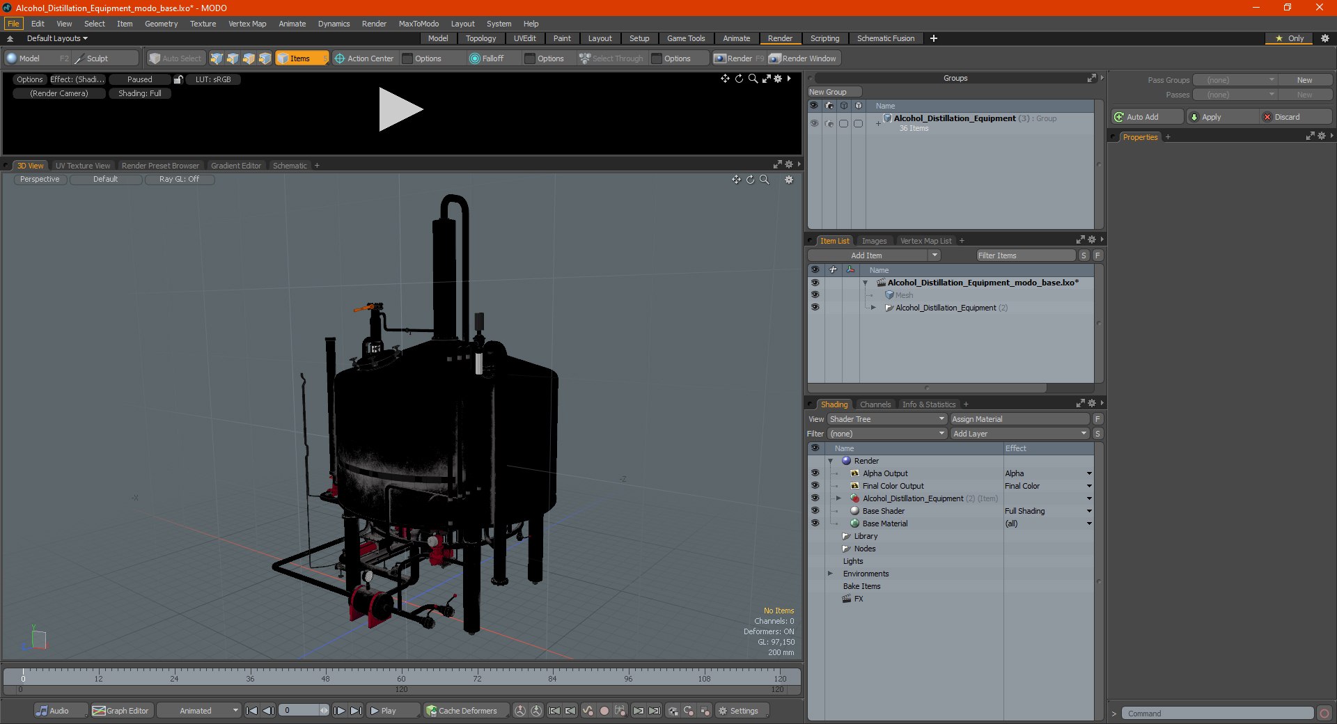3D alcohol distillation equipment - TurboSquid 1633875