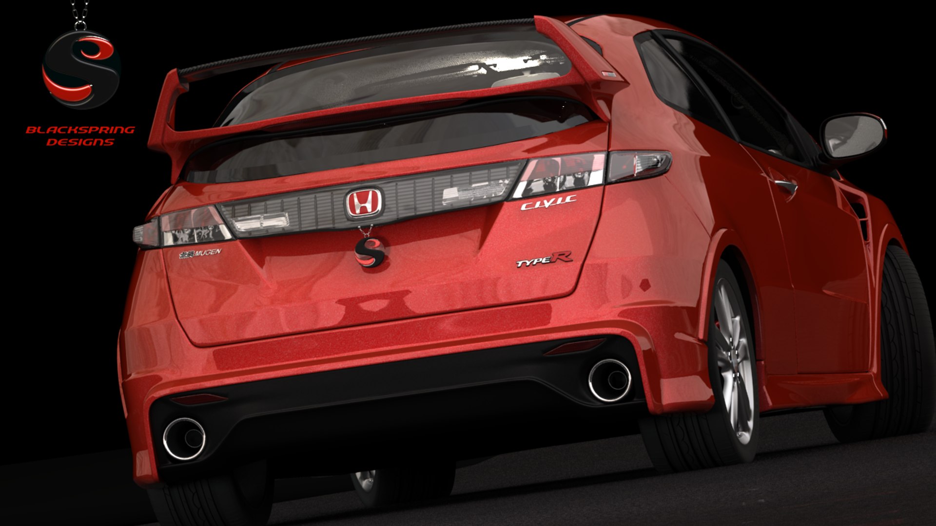 3d Honda Civic Type-r Mugen Model