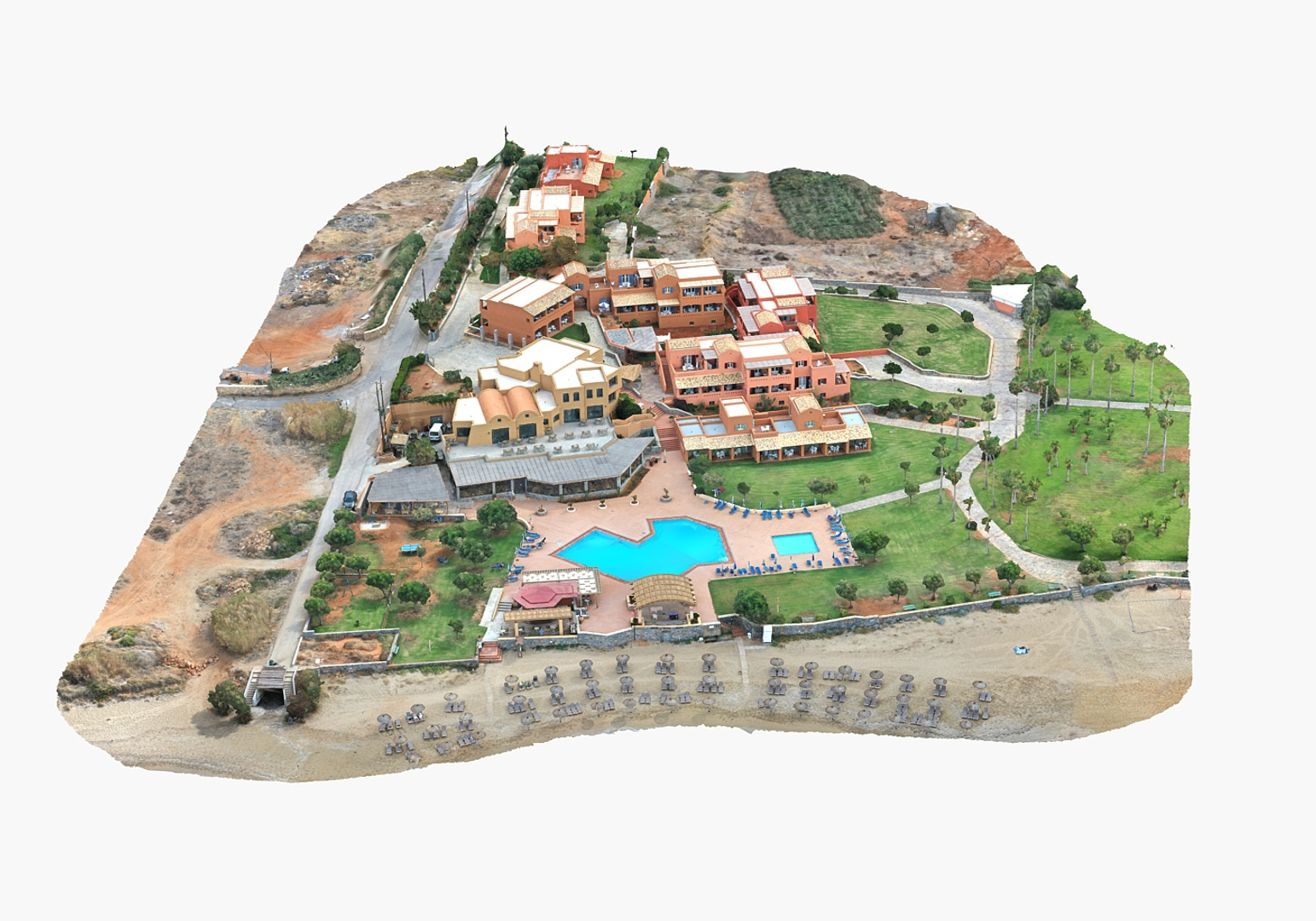 Beach Hotels Complex Model - TurboSquid 1973061