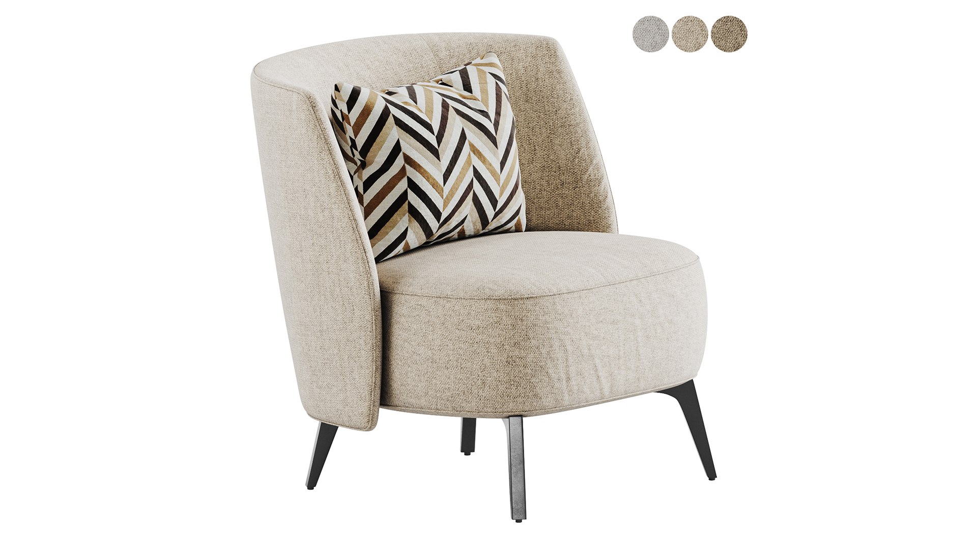 Sunday Armchair Poliform model - TurboSquid 2122790