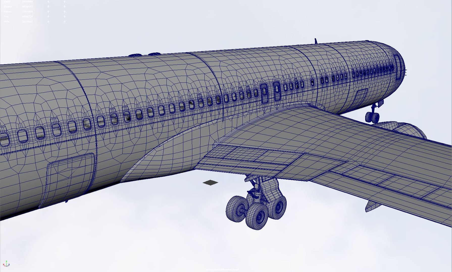 Aircraft 767 Engines 3d Fbx
