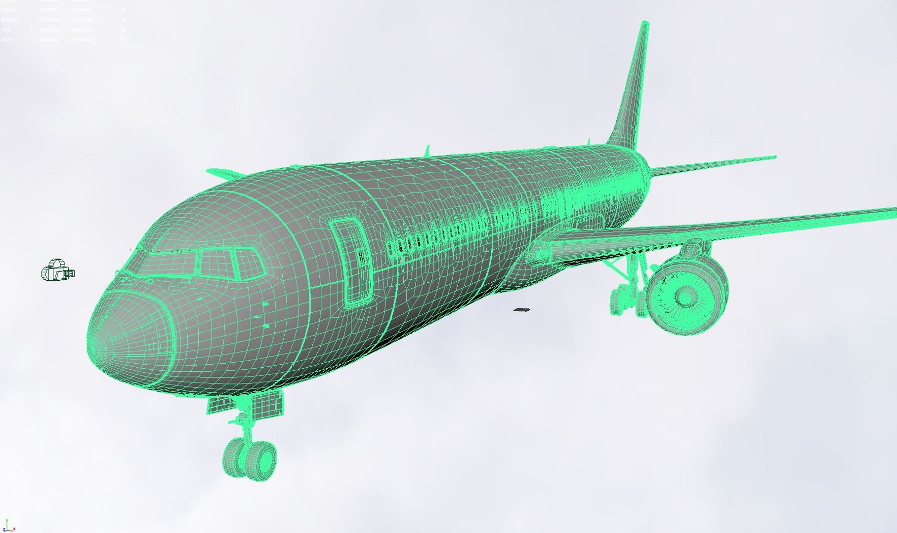 Aircraft 767 Engines 3d Fbx