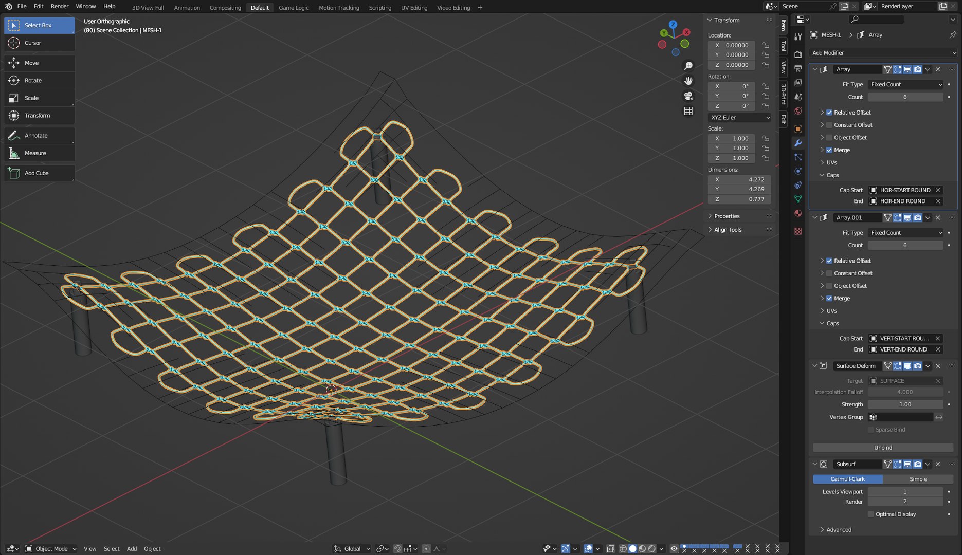 3D Model Adaptable Fishnet - TurboSquid 2339657