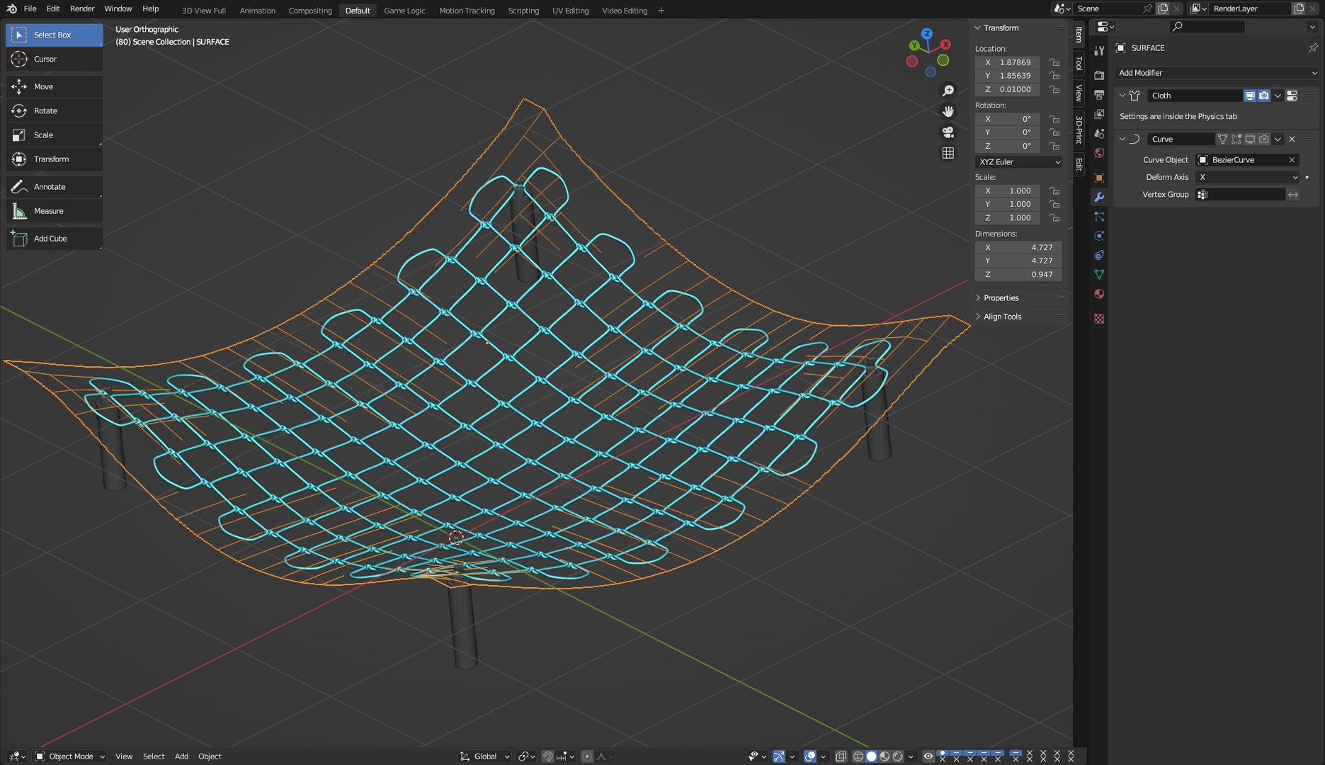 3D Model Adaptable Fishnet - TurboSquid 2339657