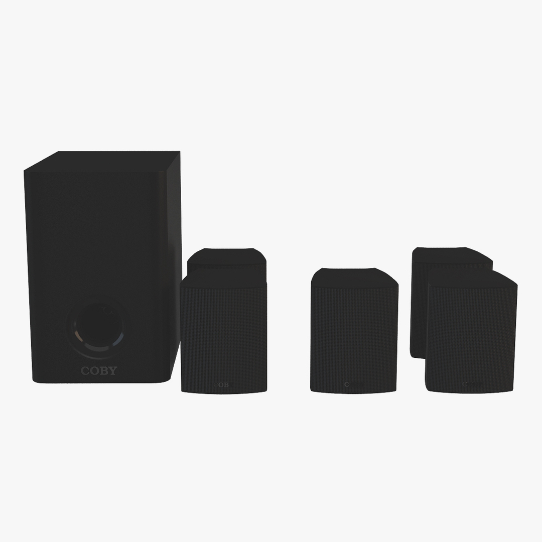 3d Model Of Home Theater Coby 3