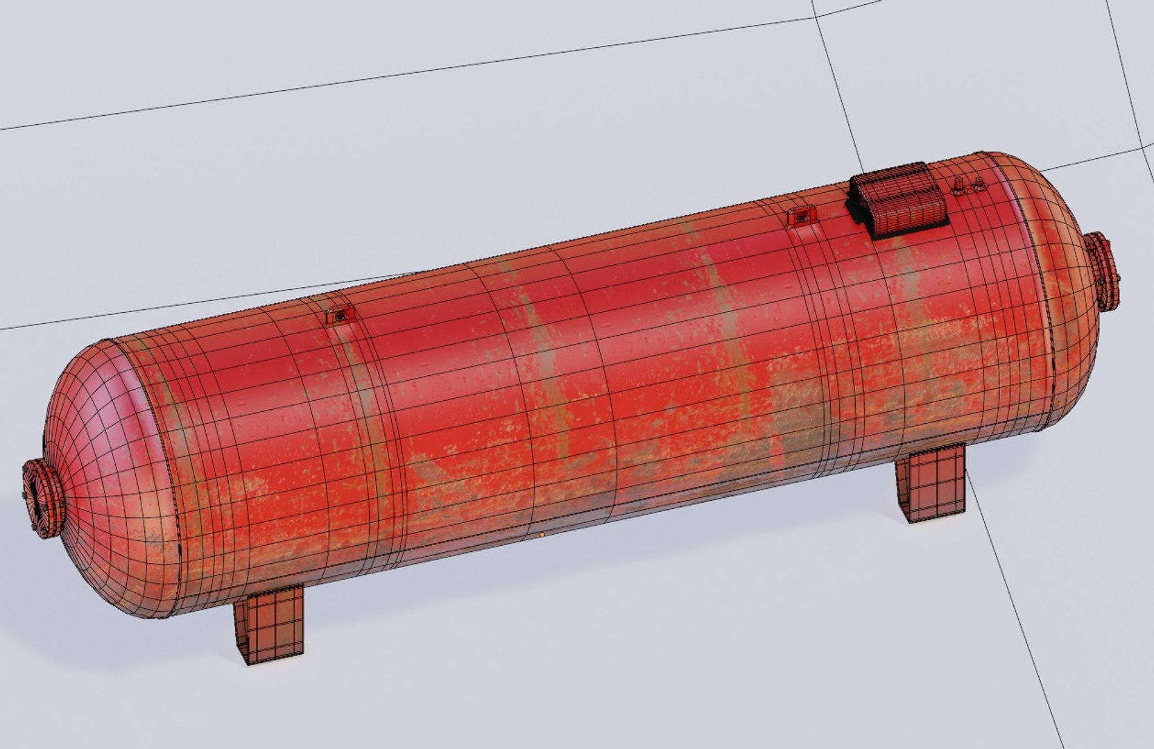 Big Cylinder Tank 3D Model - TurboSquid 1644469
