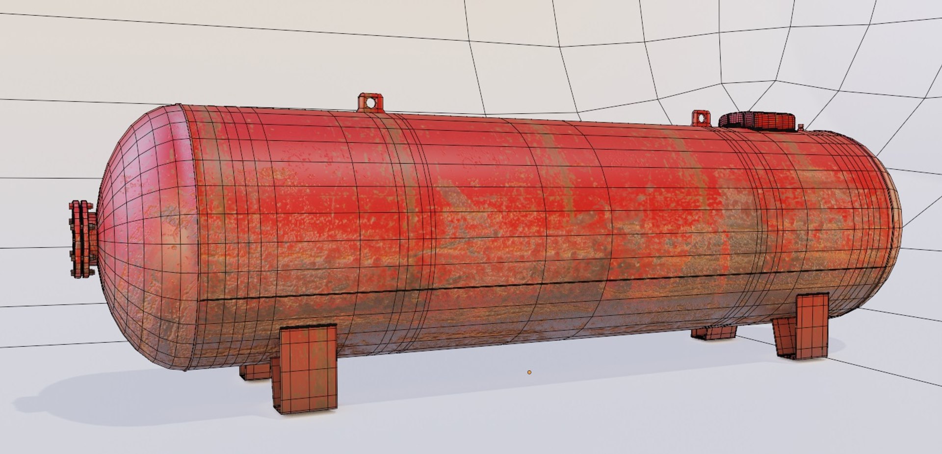Big Cylinder Tank 3D Model - TurboSquid 1644469