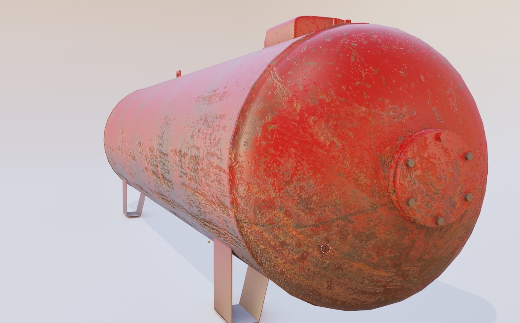Big Cylinder Tank 3D Model - TurboSquid 1644469