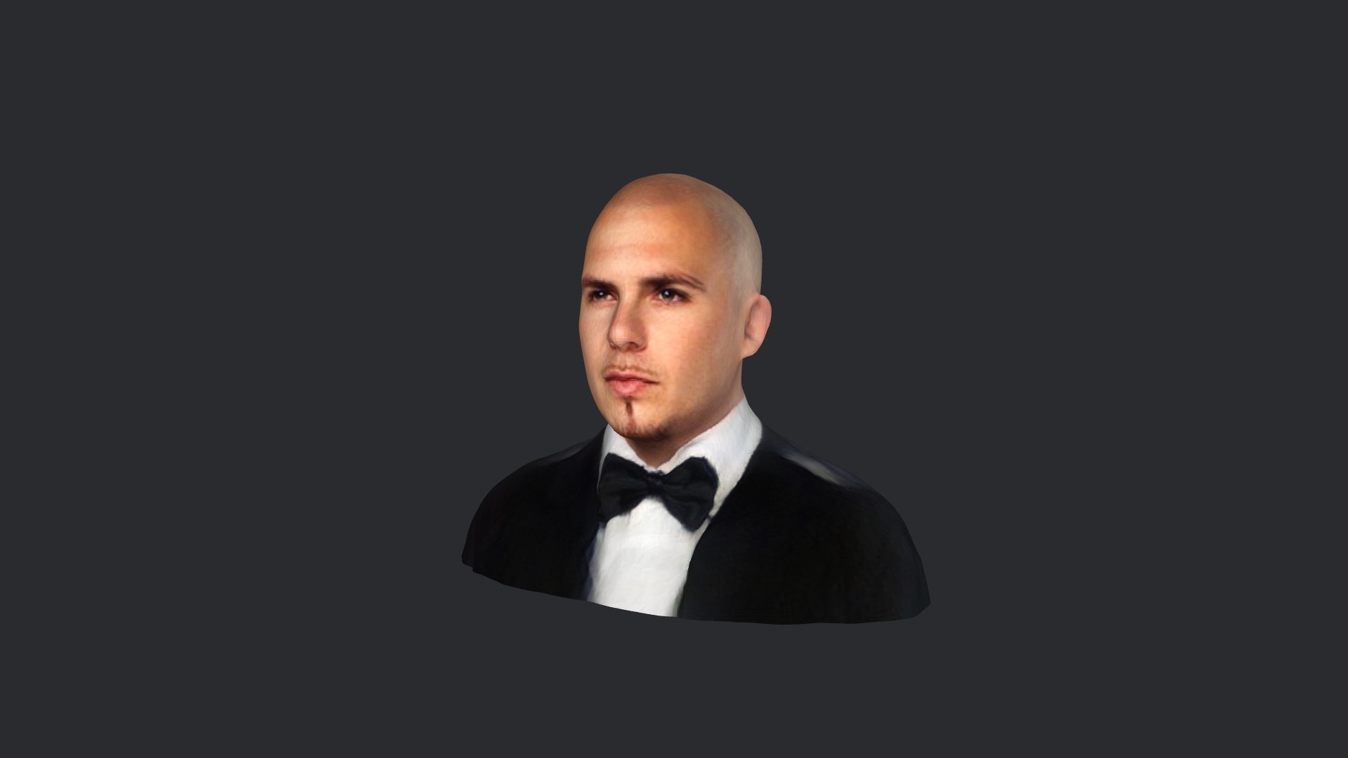Pitbull Singer- Realistic Bust Head Ready 3d Model 3D Model ...