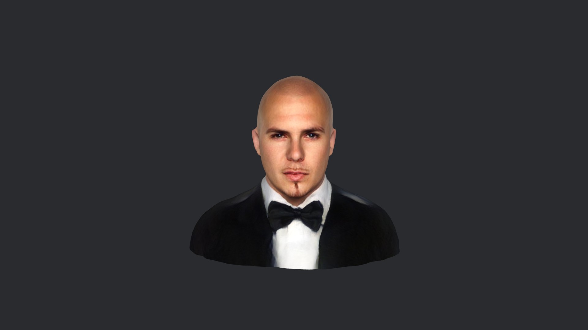 Pitbull Singer- Realistic Bust Head Ready 3d Model 3D Model ...