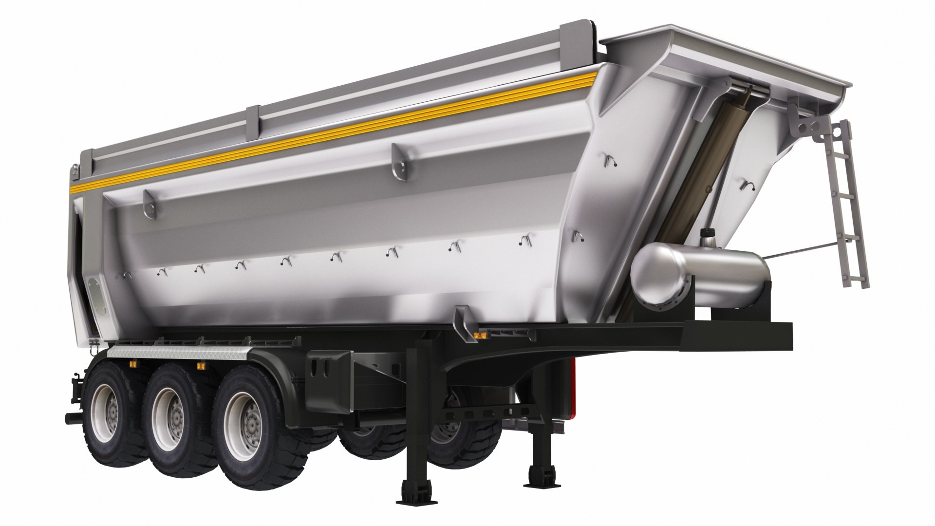 Semi dump trailer model - TurboSquid 1524346