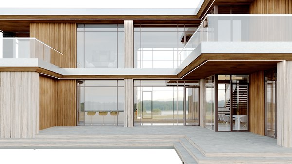 Modern Luxury House 3D model - TurboSquid 1776245