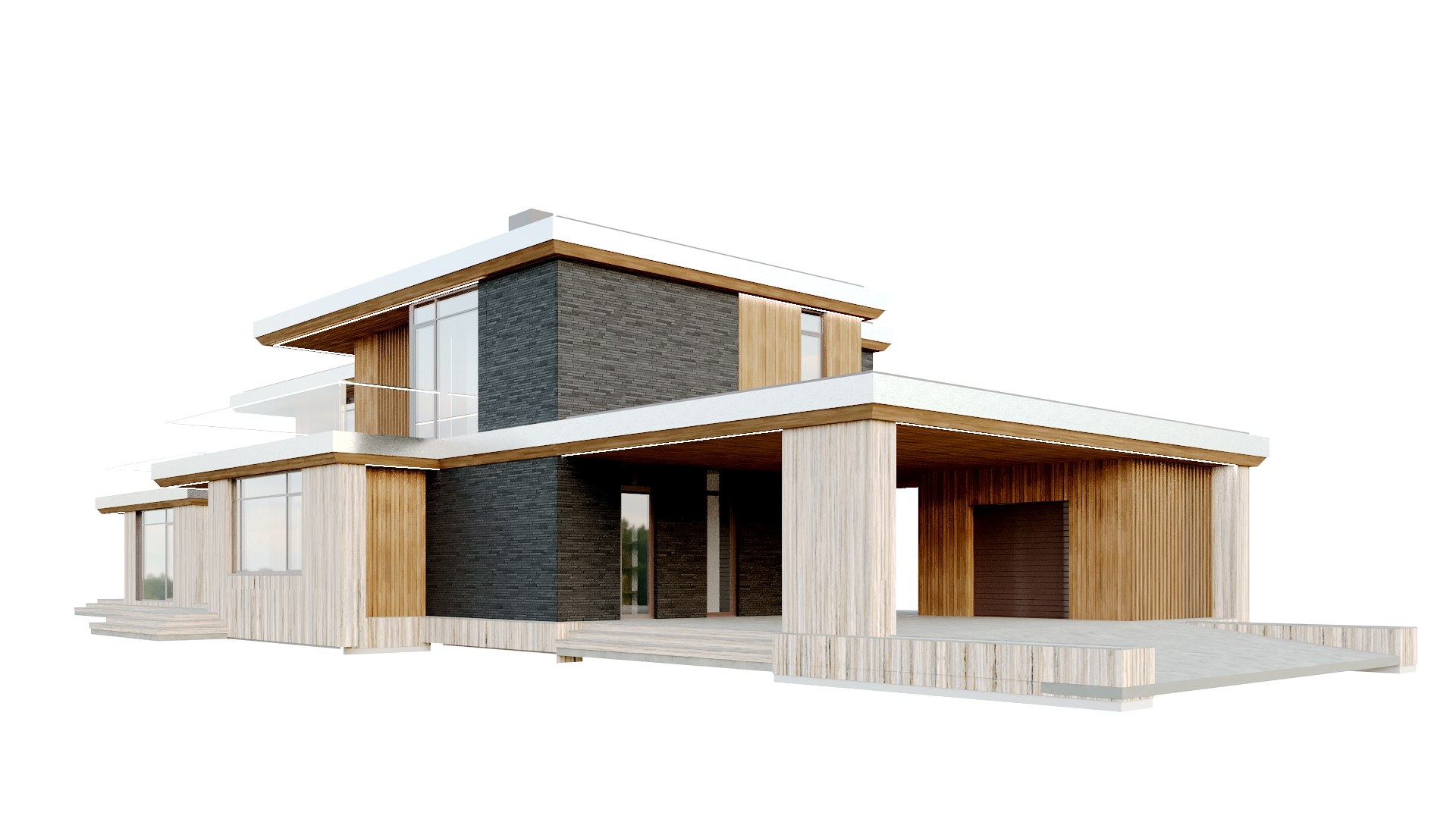 Modern Luxury House 3D Model - TurboSquid 1776245