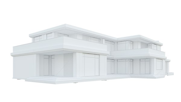 Modern Luxury House 3D model - TurboSquid 1776245