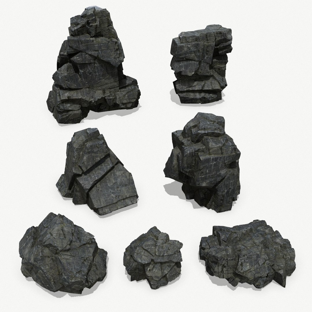 Cliff rocks model - TurboSquid 2033763