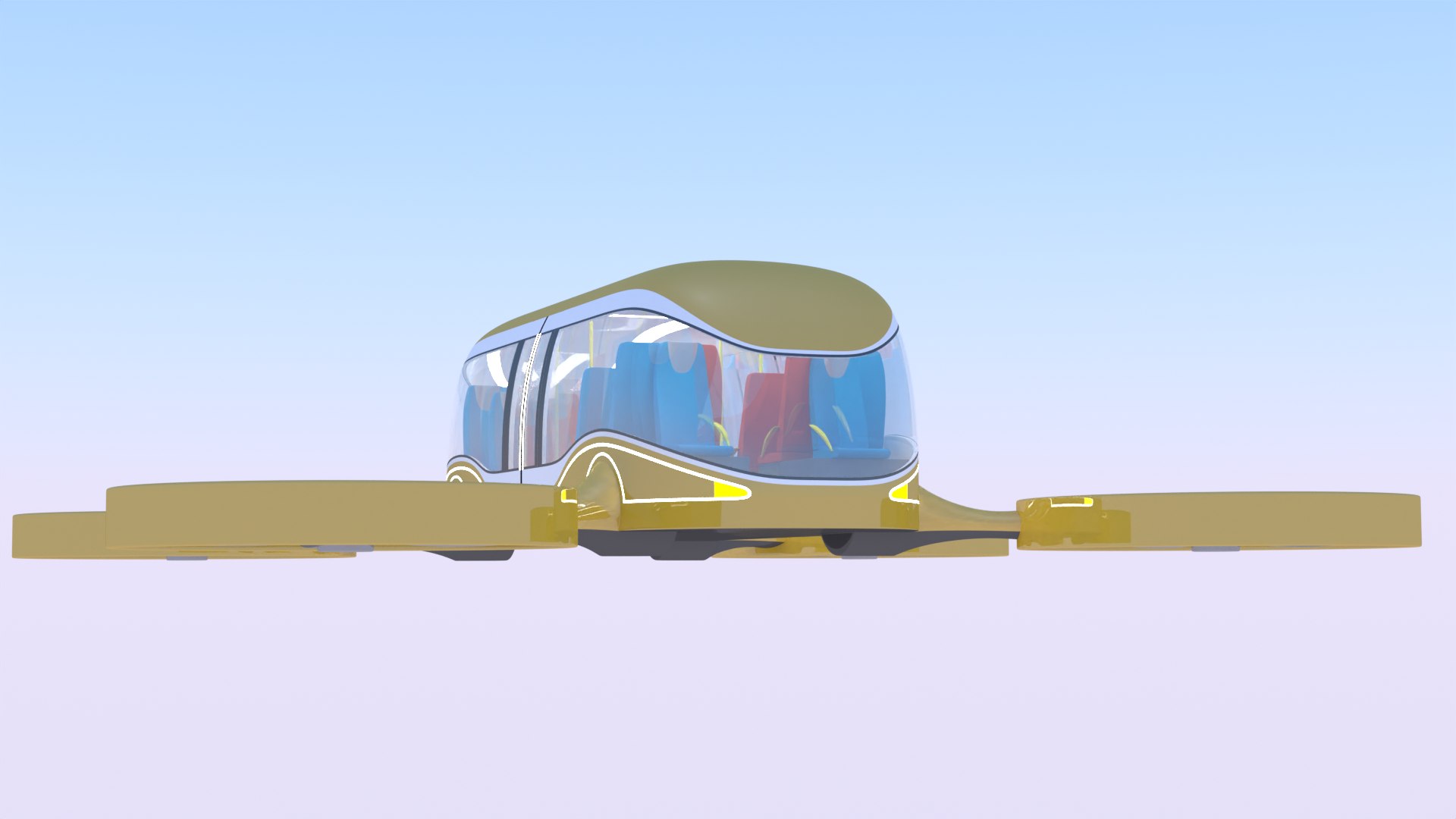 3D Future Hover Bus 2023 - TurboSquid 2071953
