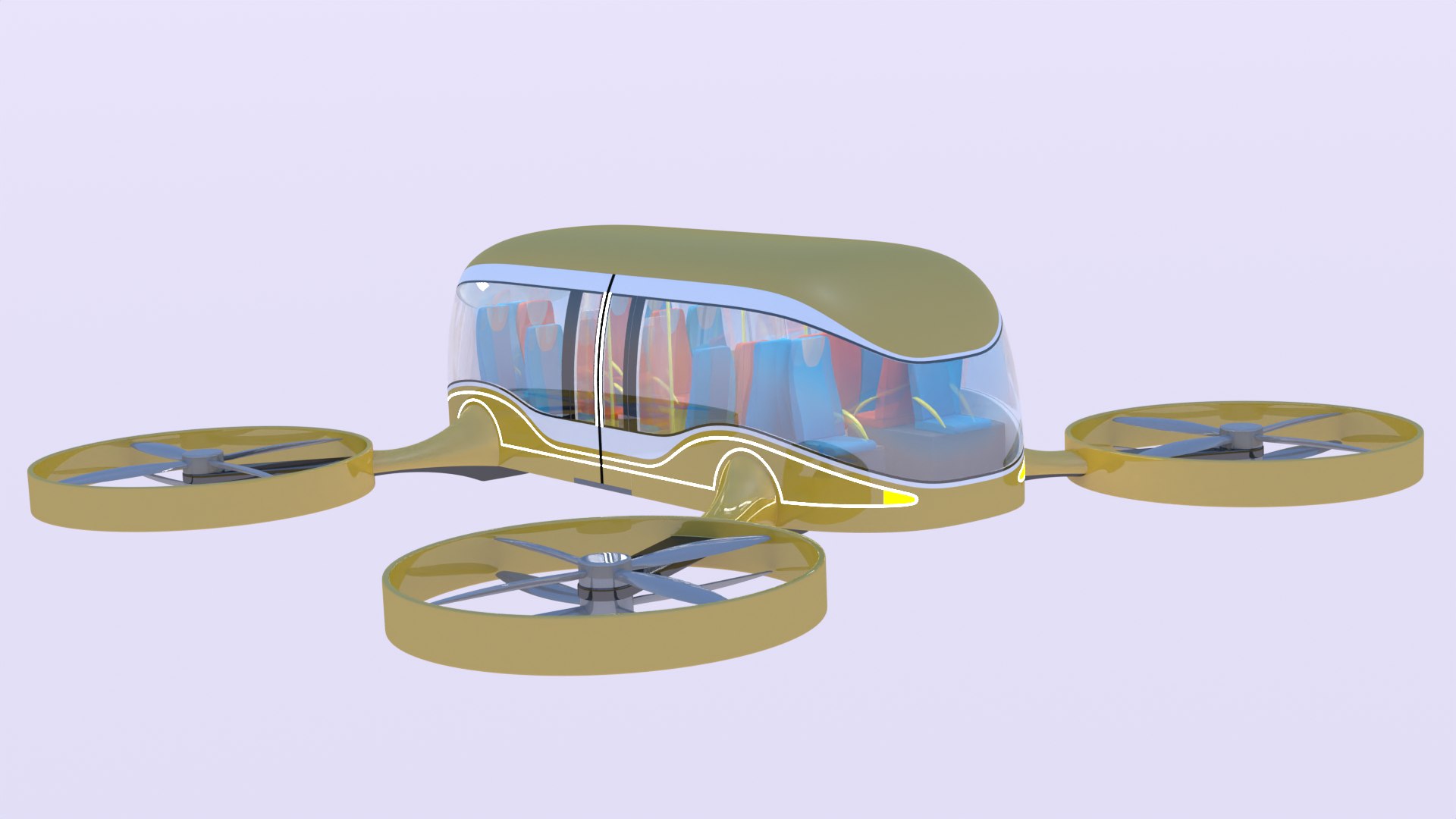 3D Future Hover Bus 2023 - TurboSquid 2071953