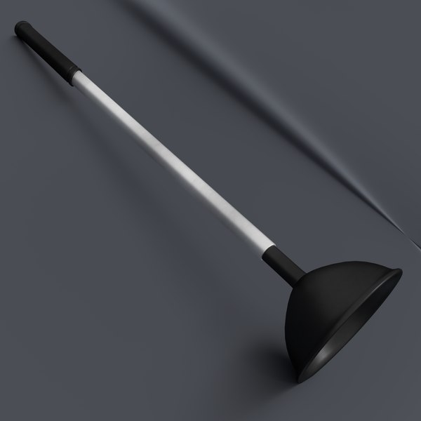 modern toilet plunger 3d model