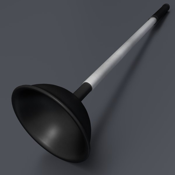 modern toilet plunger 3d model