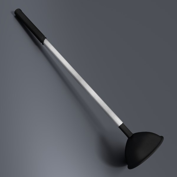 modern toilet plunger 3d model
