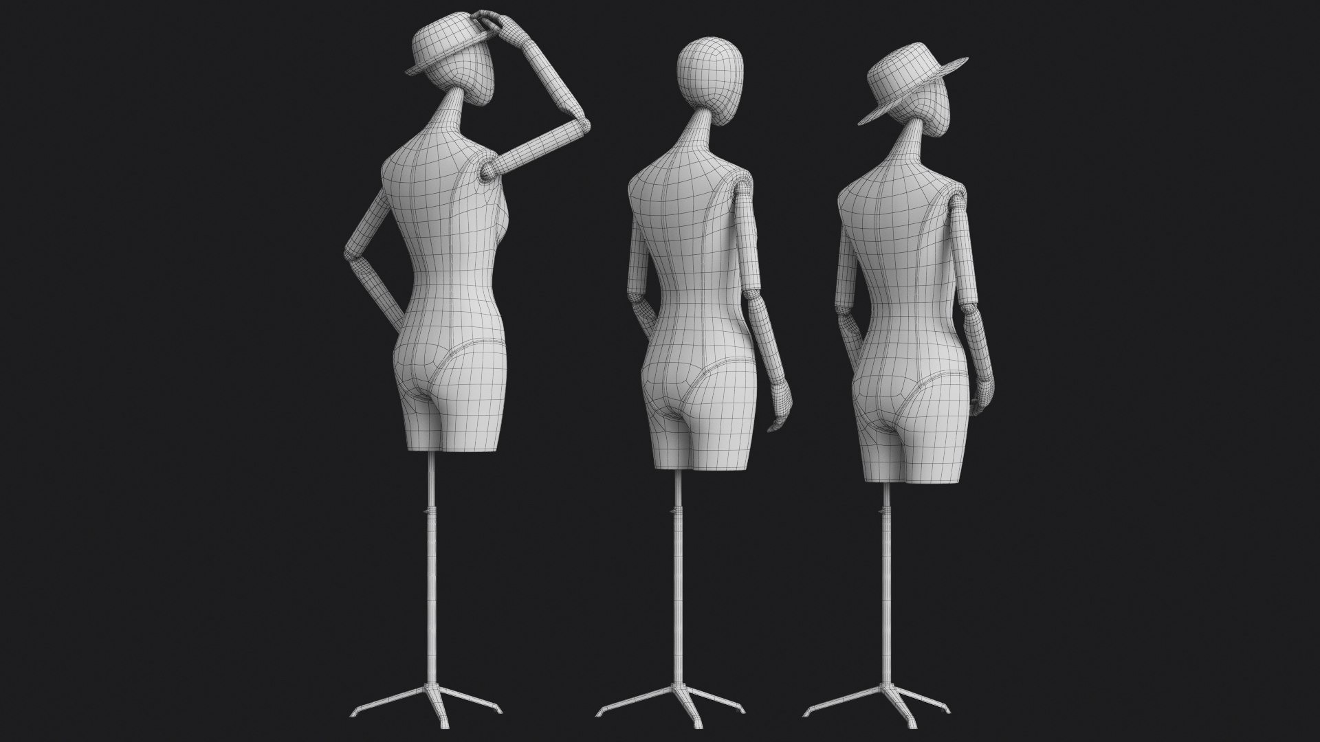 3D Female Mannequins Model - TurboSquid 1961437