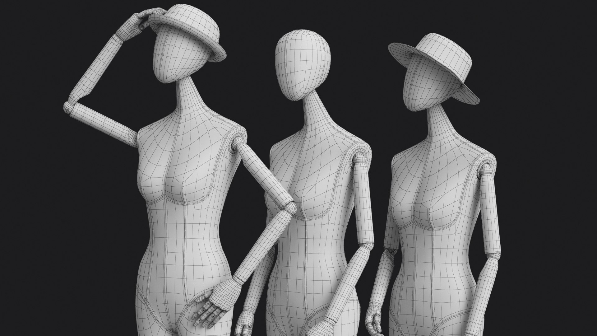 3D Female Mannequins Model - TurboSquid 1961437