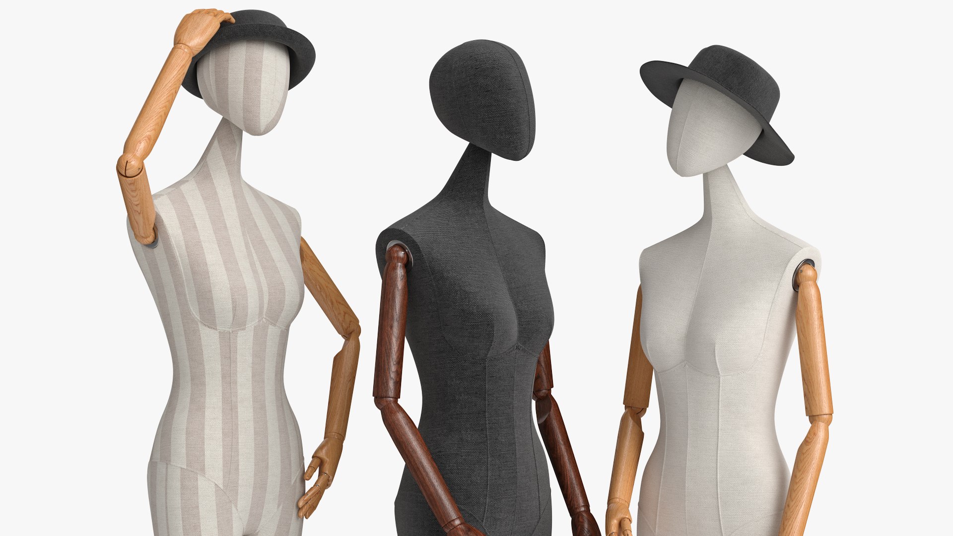 3D Female Mannequins Model - TurboSquid 1961437