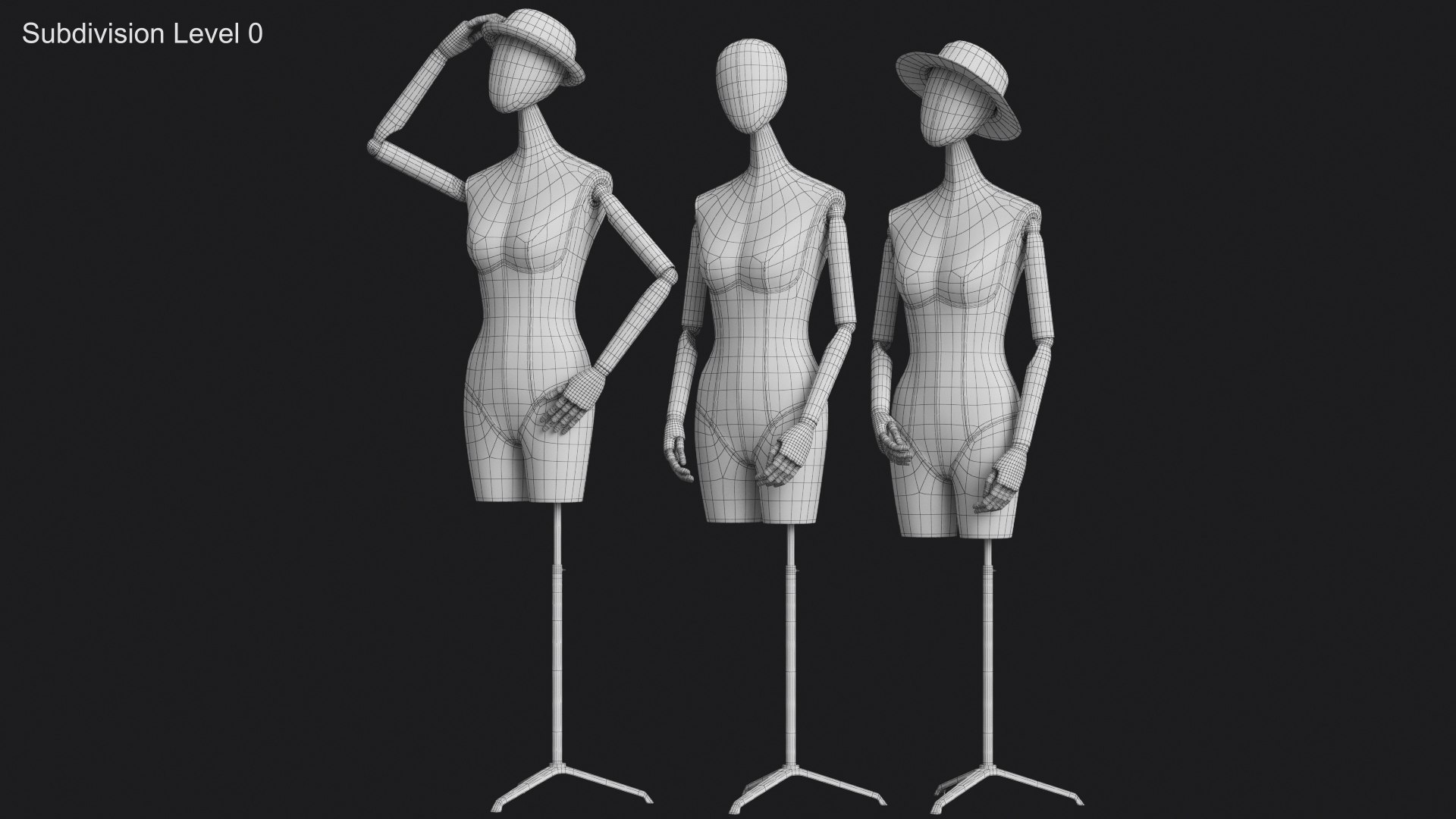 3D Female Mannequins Model - TurboSquid 1961437