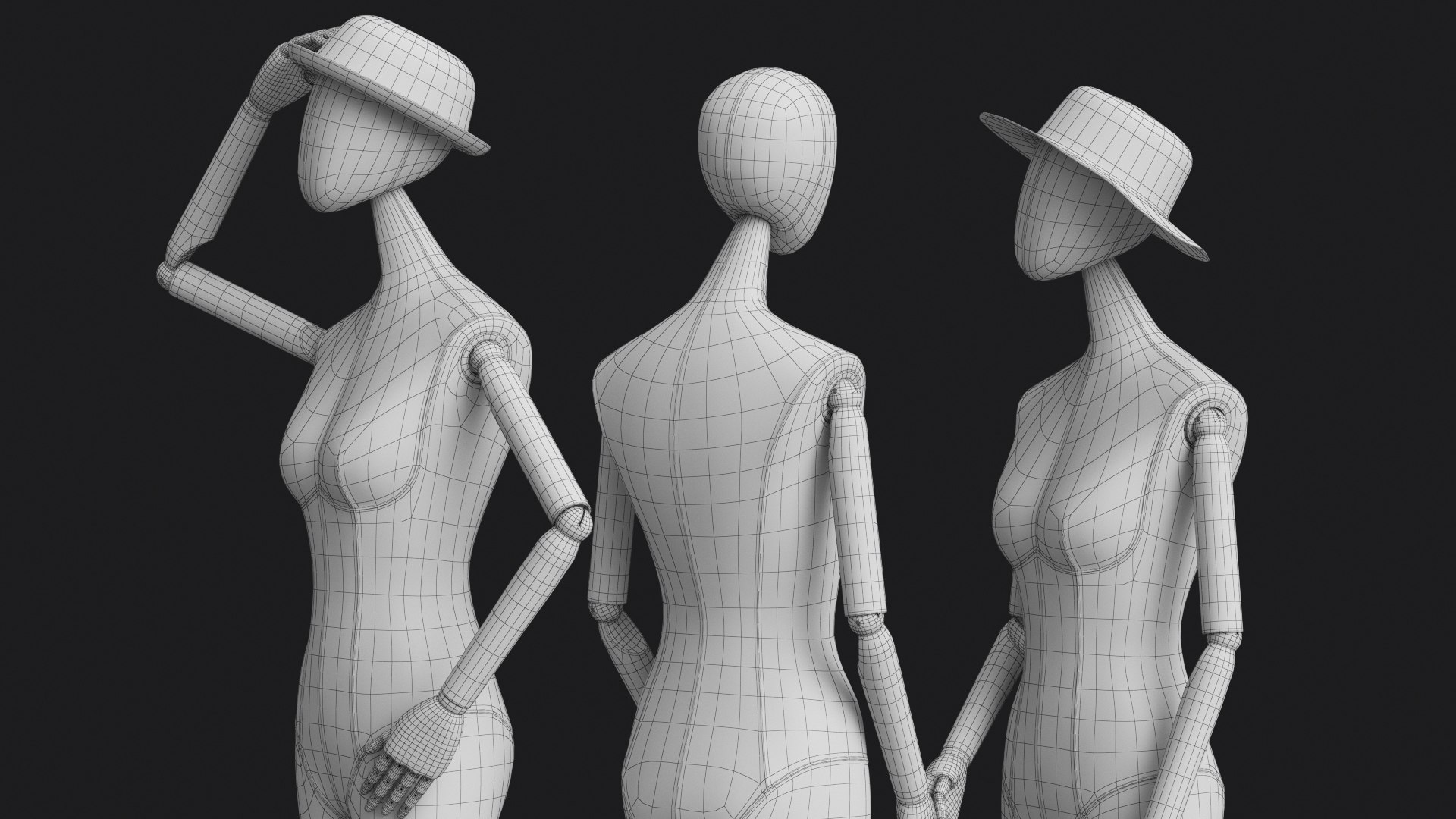 3D Female Mannequins Model - TurboSquid 1961437
