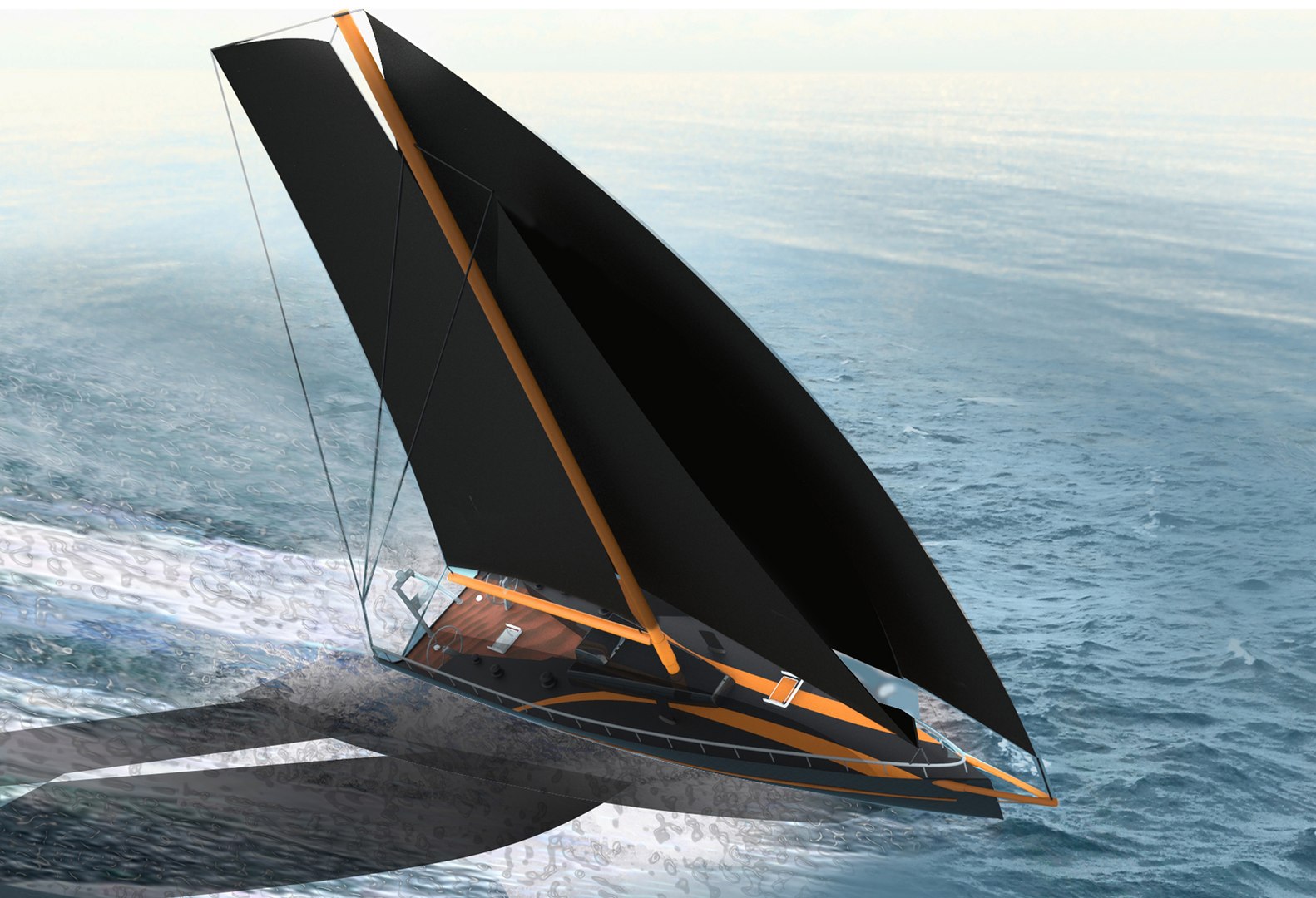 3D Racing Sailboat - TurboSquid 1273514