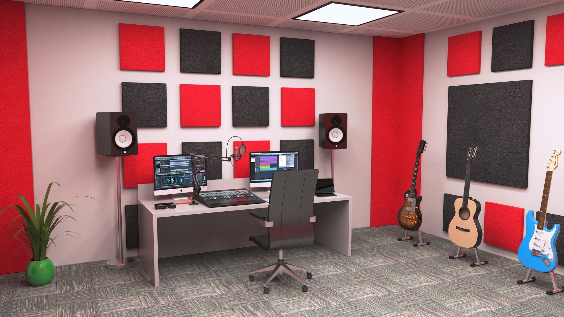 3D Model Home Studio - TurboSquid 1834679